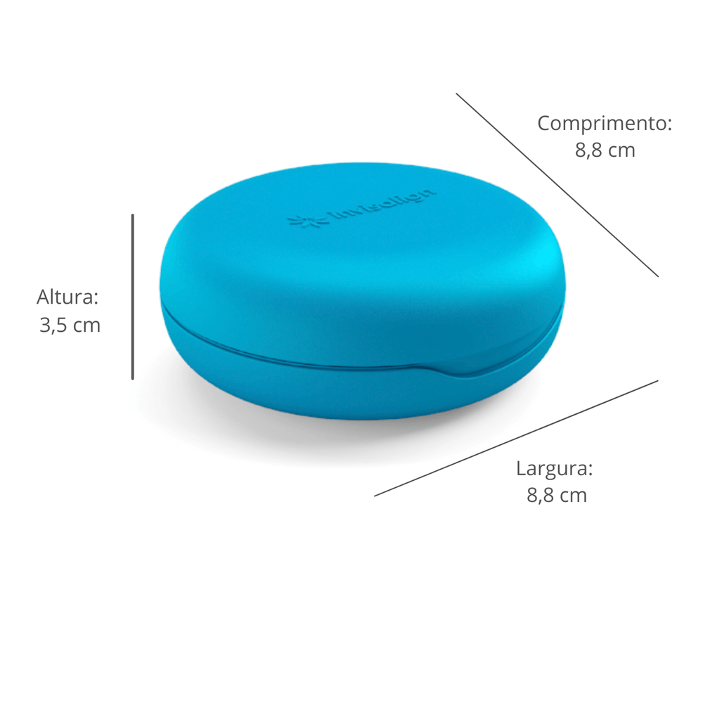 Colorful Case Azul Invisalign® para AVANÇO MANDIBULAR - Invisalign